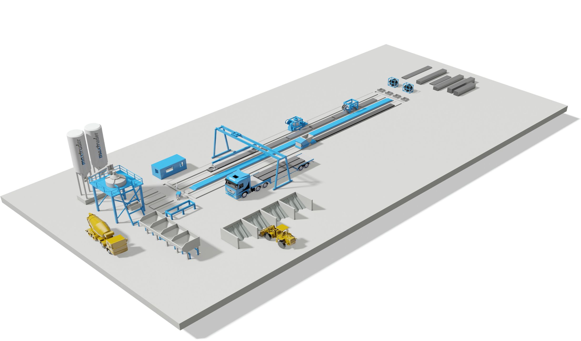 Mobile precast concrete factory | maxmobile