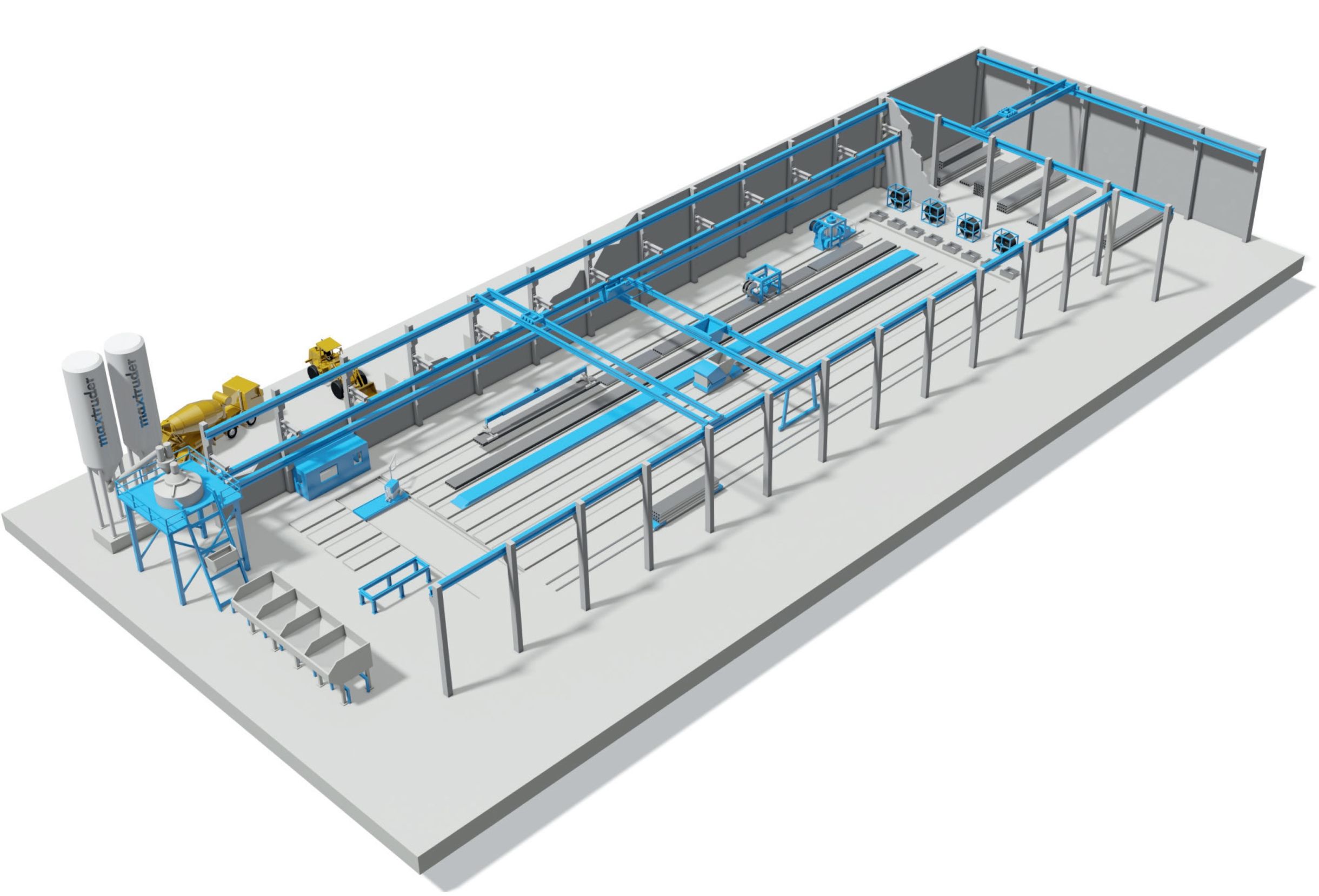 Highly efficient precast concrete production